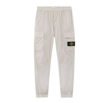 Stone Island Homme, Pantalons, Gris, Taille: W32 Slim-fit Pantalons