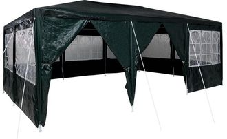 vidaXL Tente de fête Vert, Blanc 600 x 400 x 266 cm Polyester, Acier Vidaxl