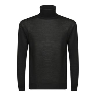 Daniele Fiesoli Luxuri&ouml;se Schwarze Strickware Aw24 - - Knitwear - Herren - Schwarzk - M