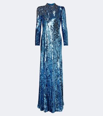 Jenny Packham Robe longue Lina &agrave; ornements