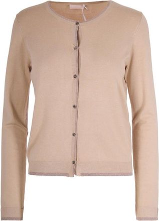 Liu Jo Femme, Pulls, Beige, Taille: 42 FR Cardigan avec fentes