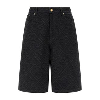 Casablanca Homme, Shorts, Noir, Taille: W30 Shorts en jean Monogram Laser