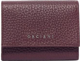 Orciani Femme, Accessoires, Rouge, Taille: ONE Size Soft Small Leather Envelope Wallet