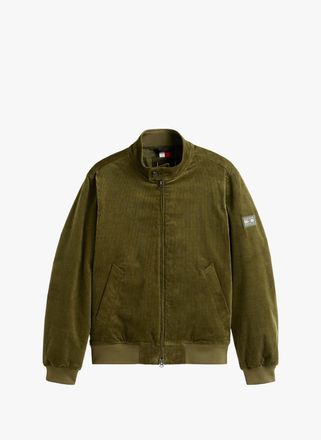 Tommy Hilfiger Blouson aspect velours c&ocirc;tel&eacute; en coton m&eacute;lang&eacute;