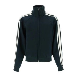 Bottega Veneta Homme, Sweatshirts et sweats &agrave; capuche, Vert, Taille: S Veste en laine &agrave; col montant avec fermeture &eacute;clair