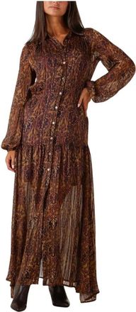 Amaya Amsterdam Damen, Kleider, Braun, SGröße