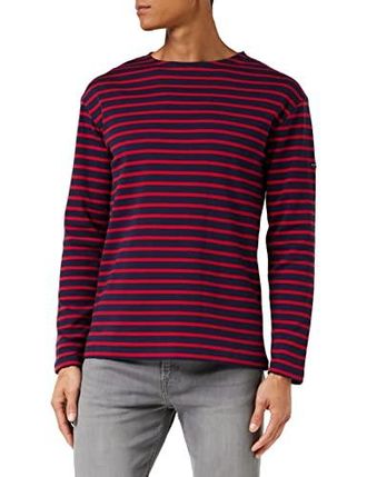 Armor Lux Homme Marinière Loctudy Homme Top manches longues, Bleu (455 Navire/Braise 455), L EU