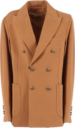 Circolo 1901 Homme, Vestes, Brun, Taille: M Giacca Doppio Petto