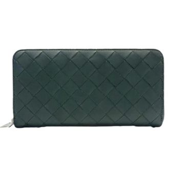 Bottega Veneta Pre-owned Long wallet (bi-fold) - Femme - Pre-owned - Vert - Taille: ONE Size