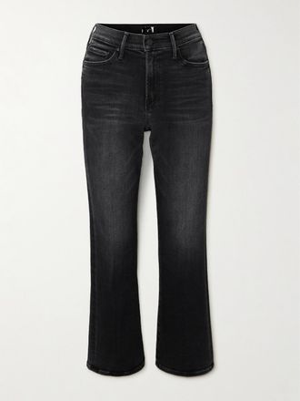 Mother Jean Bootcut Raccourci Taille Mi-haute The Outsider Flood - Noir