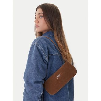 Tommy Jeans Handtasche Tommy Jeans Tjw Must Suede Shoulder Bag AW0AW18454 Braun