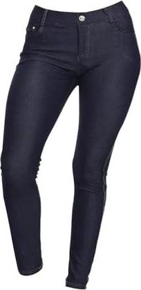 Generic Jean extensible pour femme, pantalon baggy denin pour femme, pantalon crayon couleur bonbon, pantalon décontracté, bas pour petits pieds, vêtements fi