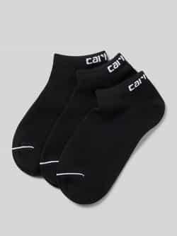 Carhartt Work in Progress Sneakersocken mit Label-Detail im 3er-Pack
