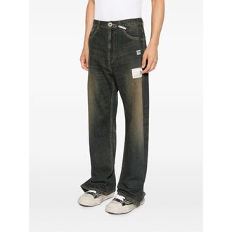 Miharayasuhiro Logo-patch Buttoned Jeans