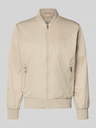 Calvin Klein Bomberjacke mit Rei&szlig;verschlusstaschen Modell MATTE
