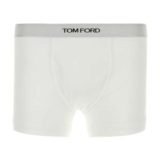 Tom Ford Homme, Sous-v&ecirc;tements, Blanc, Taille: XL Boxer briefs en coton lot de deux