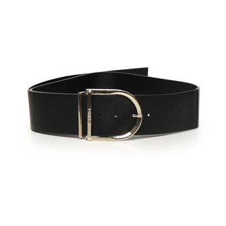 Pinko Cheyenne Lederg&uuml;rtel in Wei&szlig; - - Accessories - Damen - Schwarzk - M