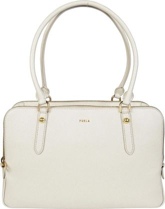 Furla Femme, Sacs, Beige, Taille: ONE Size Giulia L Boston Bag