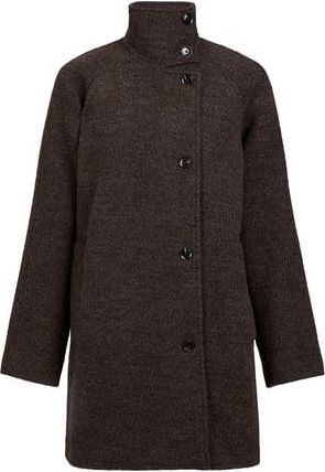 Sams&oslash;e & Sams&oslash;e Veste droite col montant en laine m&eacute;lang&eacute;e