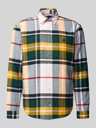 Mc Neal Regular Fit Freizeithemd aus reiner Baumwolle mit Label-Stitching