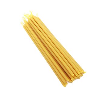 NKlaus 660g (ca. 100 St.) Kerzen 100% Bienenwachs 22cm handarbeit Griechenland 36320