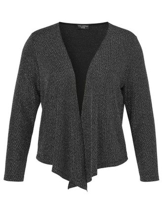 Via Appia Due Cardigan mit Lurex-Glitzereffekt