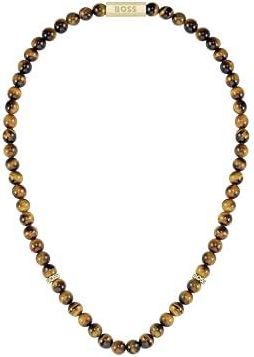 BOSS Jewelry Collier pour Homme Collection SPHERE STONES Avec Des Pierres OEil De Tigre - 1580663