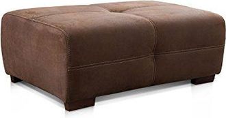 Cavadore Cavadore Hocker Mavericco / XXL Sitzhocker im modernen Design / Mikrofaser / Passend zu Big Sofa und Ecksofa Mavericco / 108 x 71 x 41 cm (BxHXT) / Mi
