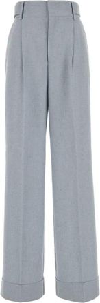 Alberta Ferretti Femme, Pantalons, Bleu, Taille: 36 FR Melange Jersey Pant