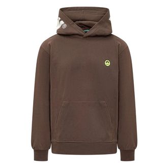 Barrow Brauner Hoodie mit Logoaufdruck - - Sweatshirts & Hoodies - Herren - Braun - S