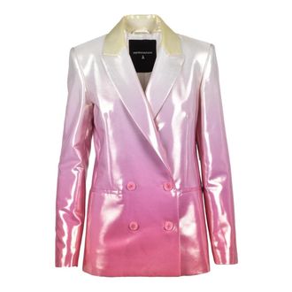 Patrizia Pepe Metalljacke mit doppelreihigen Kn&ouml;pfen - - Jackets - Damen - Rosa - M