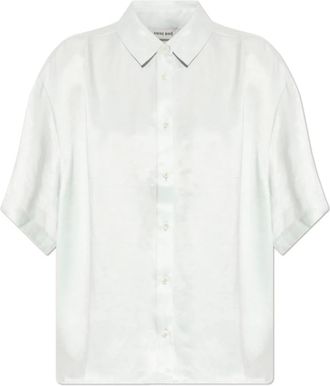 Anine Bing Femme, Blouses et Chemises, Vert, Taille: 36 FR Coco Shirt