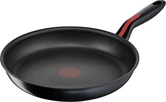 Lagostina Linea Rossa Antihaft-Pfanne Ø 28 cm, Induktionspfanne, Gas und Ofen kratzfest, Thermosignal-Kochanzeige, Boden aus Edelstahl und Aluminium, rutschfest