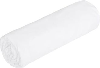 Vente-Unique Drap Housse en Satin 108 Fils/cm&sup2; - 140 x 190 cm - Bonnet 30 cm - Blanc - TALORA de Palacio
