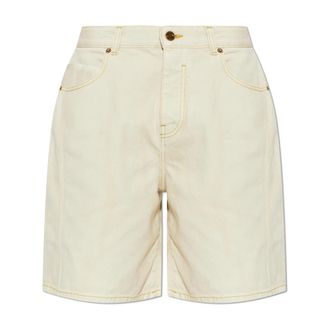 Balmain Faded Denim Bermuda Shorts - - Shorts - Herren - Beige - W33