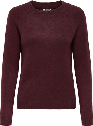 Only Damen Pullover Strickpullover ONLRICA Life 15204279,Zinfandel,XS