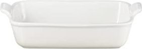 LE CREUSET Le Creuset Rechteckige Auflaufform Tradition aus Steinzeug, 26 cm, 2.4 Liter, Meringue, 71102267160001