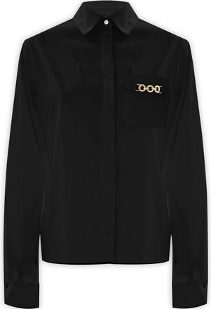 Kocca Femme, Blouses et Chemises, Noir, Taille: 38 FR Semi Formal Long Sleeved Shirt