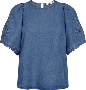 Co'Couture Femme, Blouses et Chemises, Bleu, Taille: 38 FR Hauts