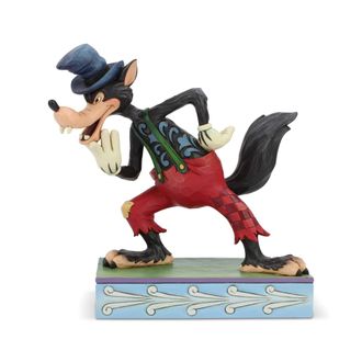 Disney Traditions Ill Huff and Ill Puff Wolf Figur