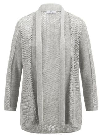 Peter Hahn Strickjacke 3/4-Arm Peter Hahn grau