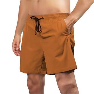 Generic Short de plage d&eacute;t&eacute; pour homme - Maillot de bain - Short de bain respirant - Pantalon de vacances, jaune, XXL