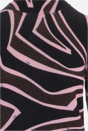 Emilio Pucci Wool Labyrinth Print Sweater - Black