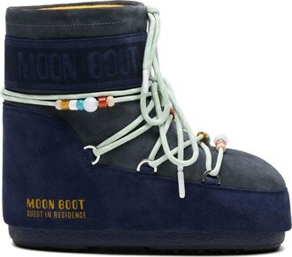 Moon Boot Femme, Chaussures, Bleu, Taille: 39 EU Icon Low