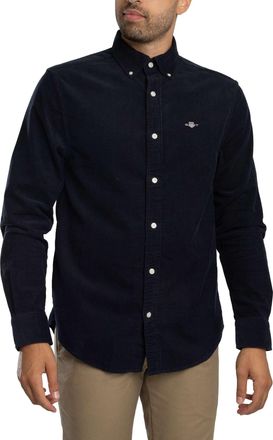 GANT Herren REG Corduroy Shirt Hemd, Blau, XXL