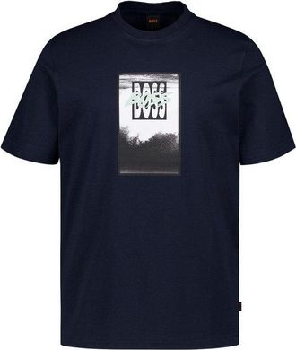 Boss Orange by Hugo Boss BOSS Orange Herren T-Shirt blau Baumwolle