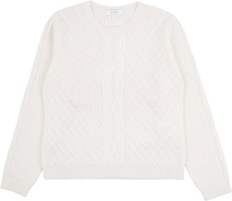 Max Mara Femme, Pulls, Blanc, Taille: 42 FR Maille &agrave; col rond