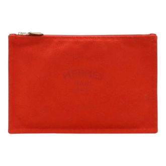 Herm&egrave;s Pre-owned Yachting GM Clutch - - Pre-owned - Damen - Rot - ONE SIZE