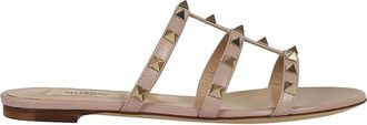 Valentino Garavani Femme, Chaussures, Beige, Taille: 38 EU Ruckstud Sandal