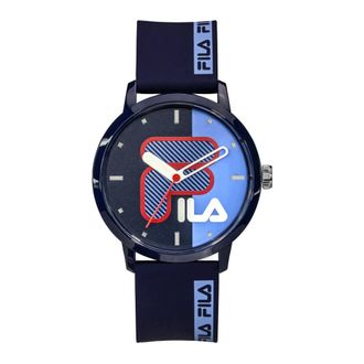 Fila unisex, Accessoires, Bleu, Taille: ONE Size Montre Mixte Adulte Filastyle 42 mm Bracelet Silicone 38-326